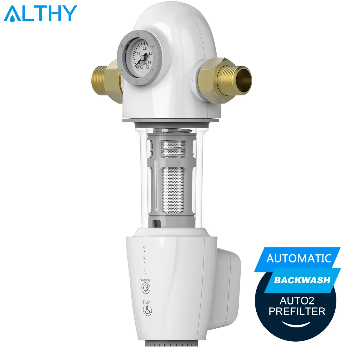 PRE-AUTO2 Automatic Flushing Backwash Prefilter Spin down Sediment Wat ...